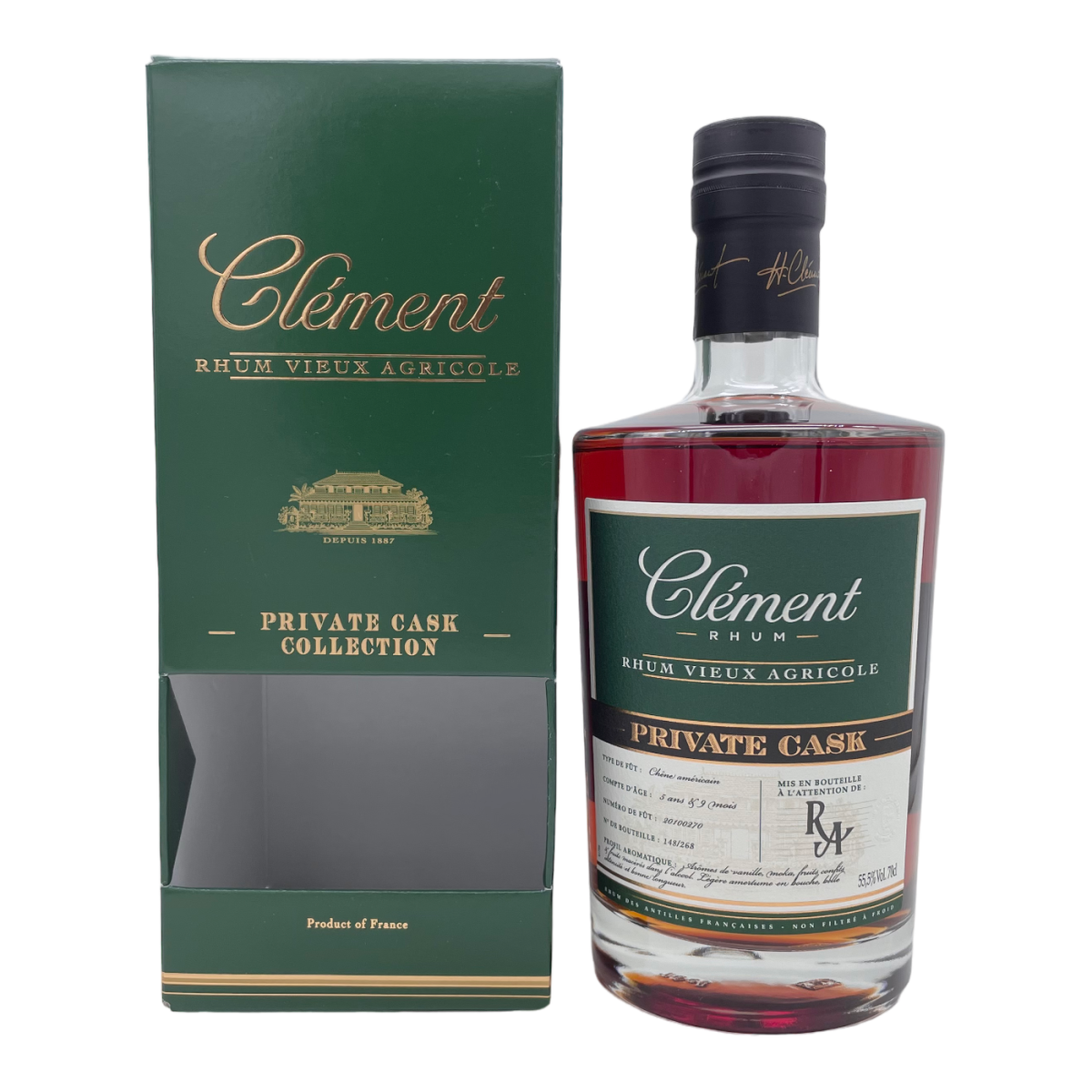 Clement Rhum Vieux Agricole 5 Jahre Private Cask Collection #20100270 ...