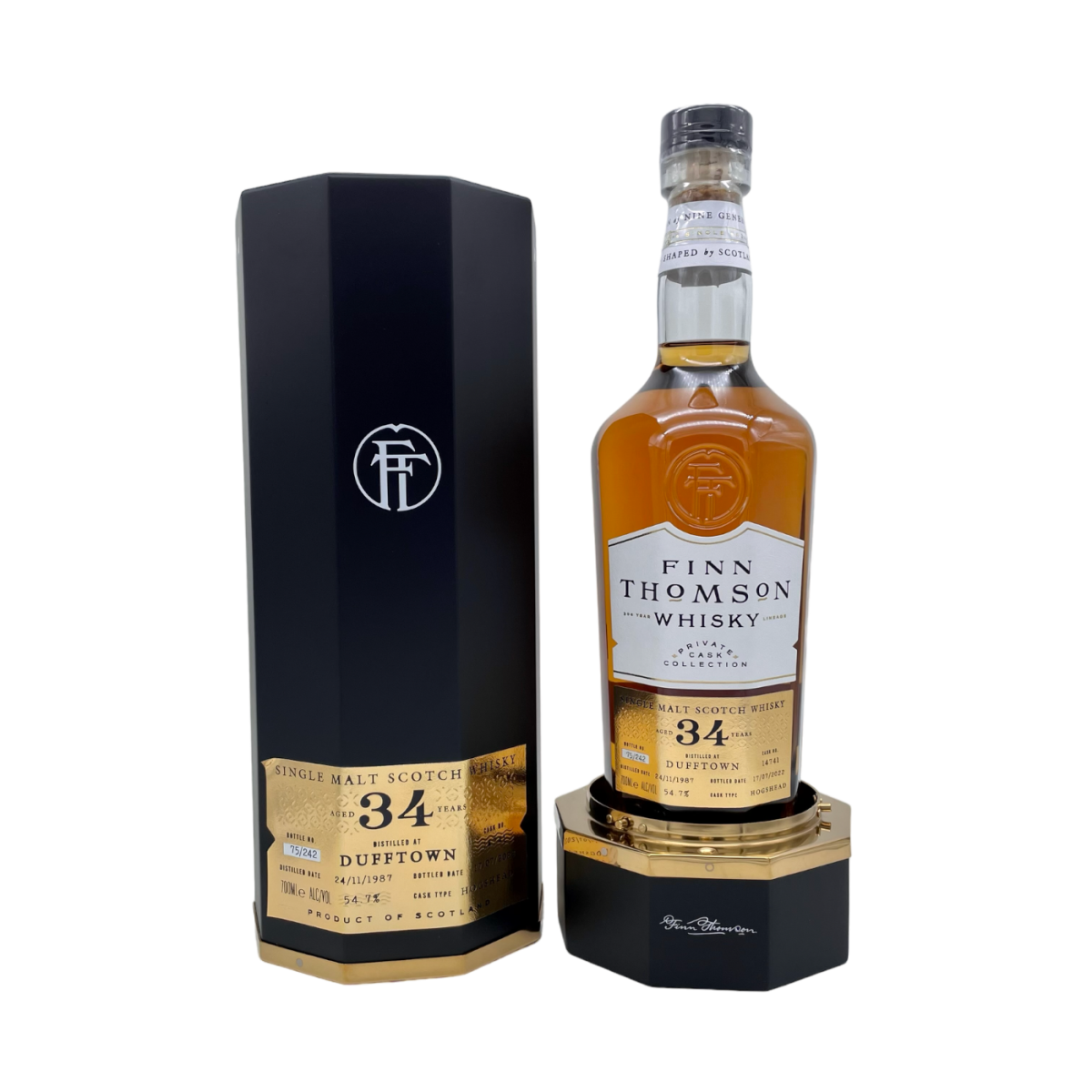 Dufftown 34 Jahre 1987 2022 Hogshead #14741 Finn Thomson 54,7% 0,7l ...