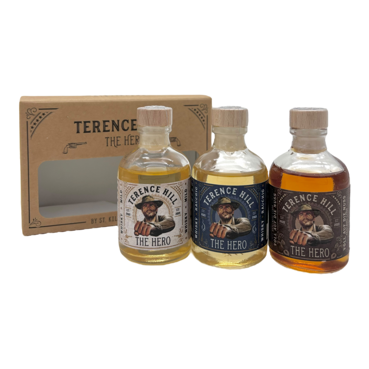 MINI - St. Kilian Terence Hill The Hero 46/49/21% 3x0,05l - Whiskyhor ...
